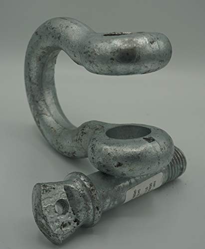 1 1/4" Shackle, 1.4" Pin, 12 Ton Bow Clevis Shackle, WLL 12T, Military Surplus, RG-31, Towing, Lifting, Pulling.
