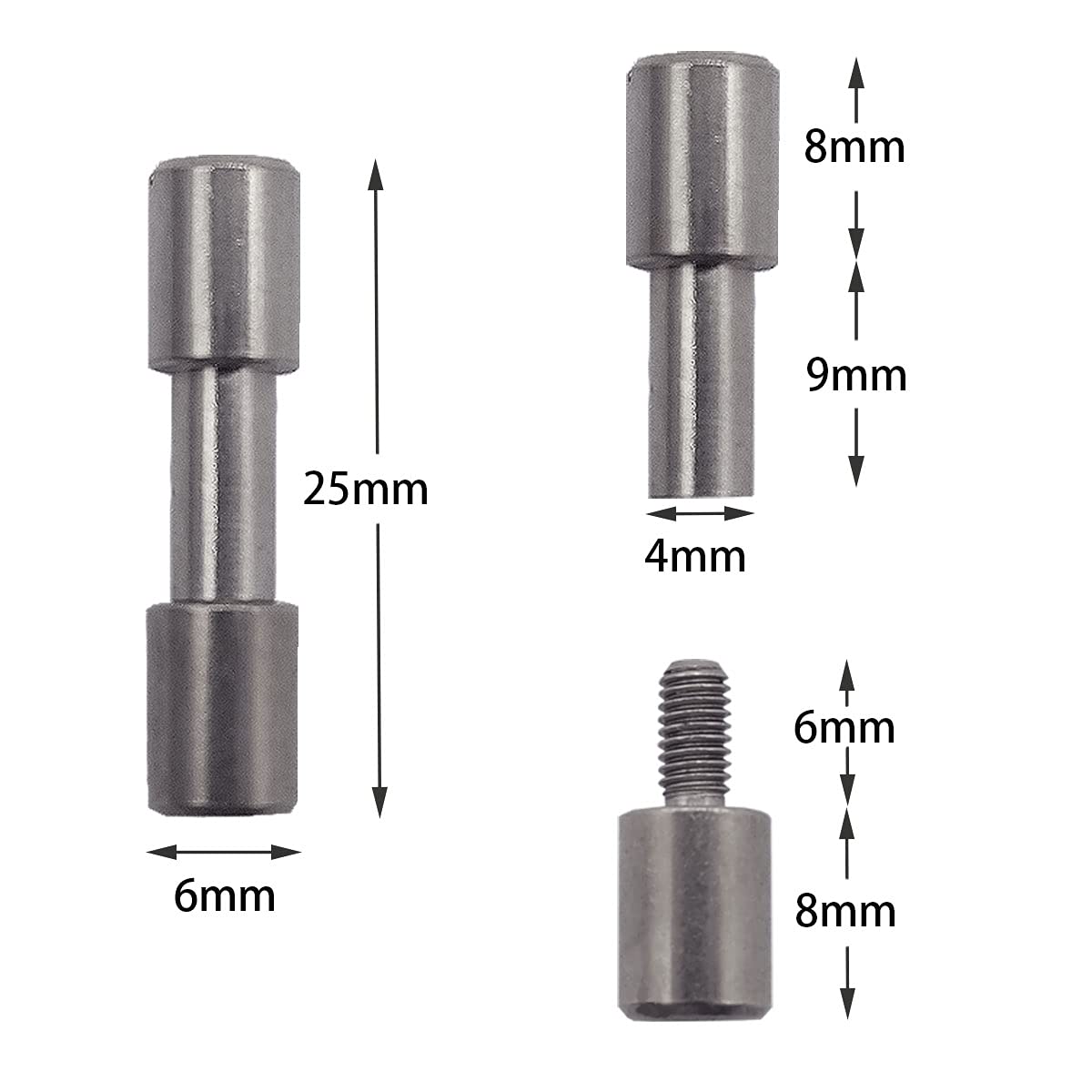 10 sets of stainless steel bracket bolt fasteners tactical lock rivets, knife DIY tool handle fastener revision, EDC knife screw(Head Diameter6 mm)