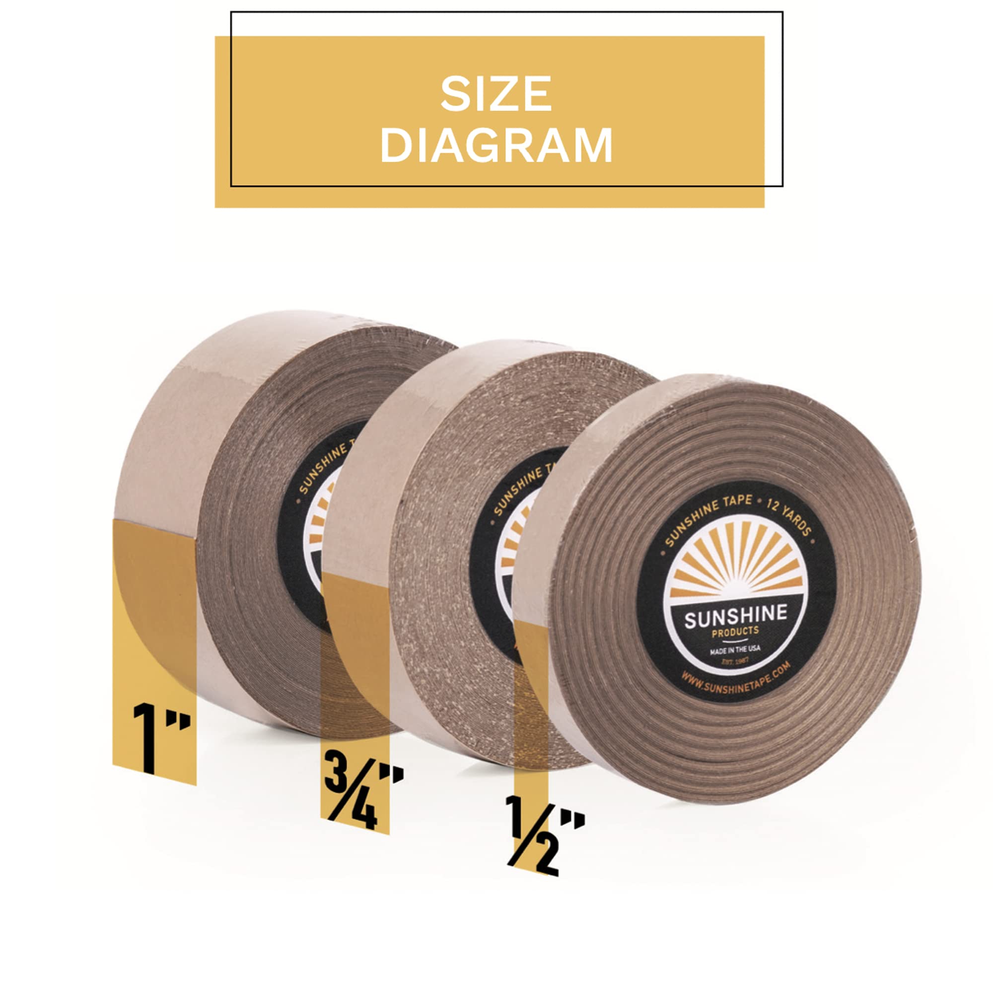 1522 3M Wig Tape Made in USA | Premium Clear Double Sided Toupee Tape Roll | 3/4" x 12 YDS