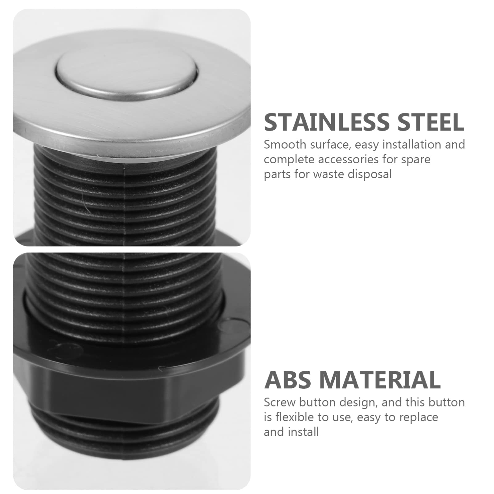 1 Set Pneumatic Switch Garbage Disposal Hose Disposal Button and Bathtub Air Bathtub Supplies Air for Garbage Disposals Garbage Disposal Air Food Air for Garbage Disposal