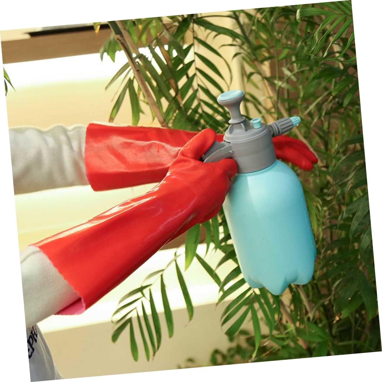 1 Pair gloves for cleaning latex gloves kitchen cleaning gloves housework gloves non-slip gloves thicken
