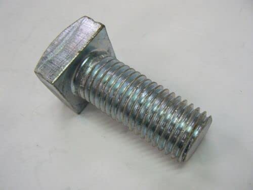 1 1/8"-7 x 2 3/4" Square Head Machine Bolts - Zinc Plated - Lot of 4 Pcs. HQ
