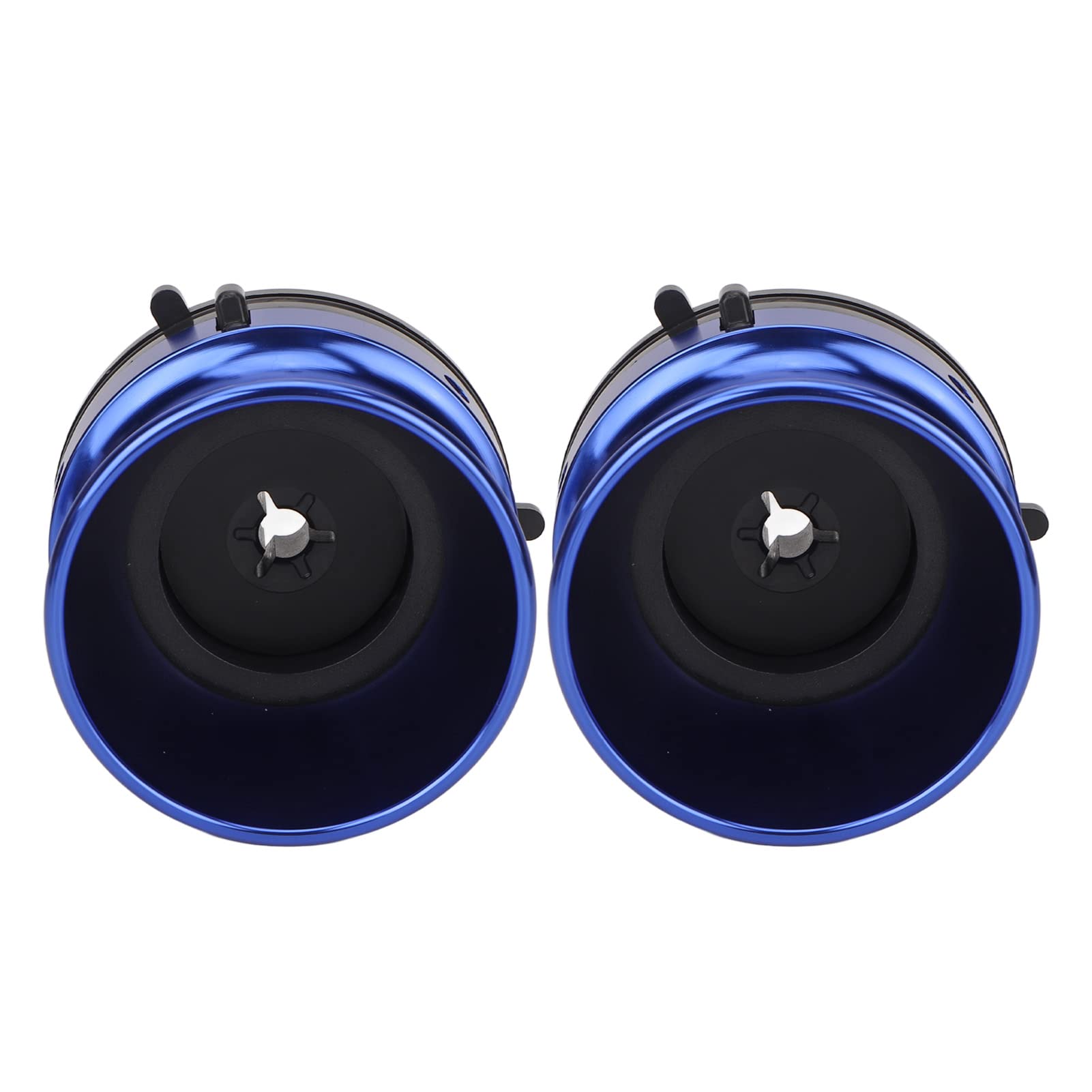 1 Pair NAB Hub Adapters, 10 Inch Opener Universal NAB Hub Adapter, Polished Aluminum, Universal Loading Device for Studer Rev Ox, for Akai, for Teac (Blue)