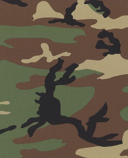1 Yard of 60 Inch Wide 1000 Denier Woodland Camo Nylon Fabric