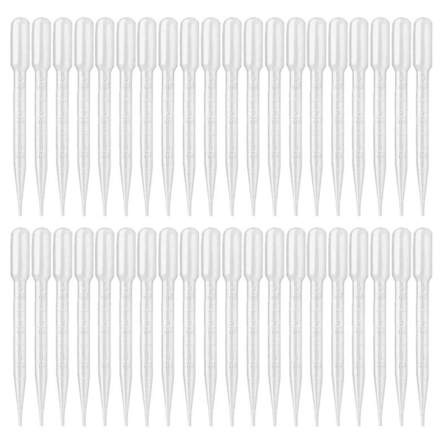 100PCS 3ml Disposable Laboratory Pipettes Dropper, Plastic Transfer Pipette for transfering Liquids and Other Liquid use.