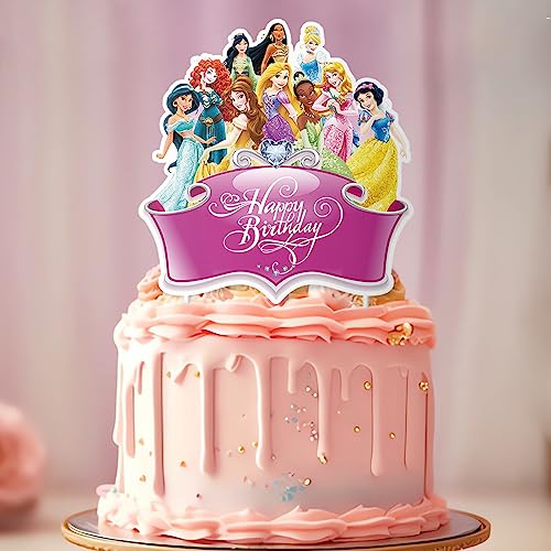 1 Princess Cake Topper for Children Girl Birthday Party Cake Decorations