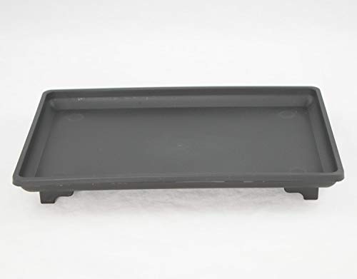 1 Rectangular Black Plastic Humidity/Drip Tray for Bonsai Tree 10.5"x 7"x 1"