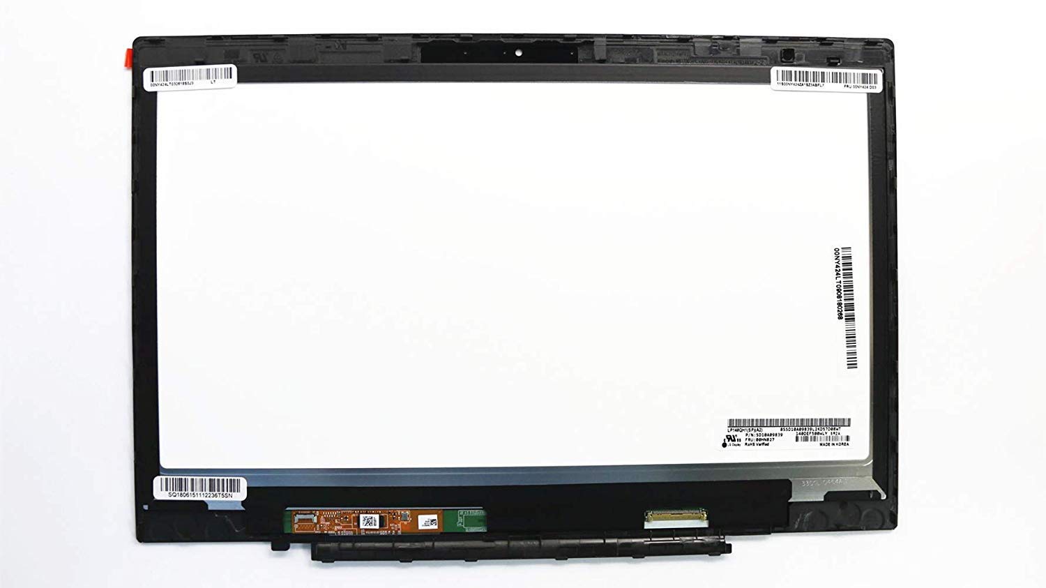 14" WQHD 2560x1440 LCD Panel IPS LED Touch Screen Display with Bezel Frame and Touch Control Board Assembly for Lenovo Thinkpad X1 Carbon 2nd Gen.FRU:00HN842