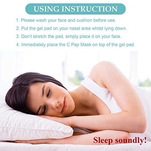 10 Pack Universal Nose Pads for CP-AP Ma-sk - Nasal Gel Pads Avoiding Air Leaks,Red Mark Irritation and Soreness,Can Be Trimmed