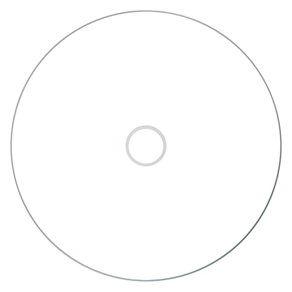 100 Pack Ritek Pro (Professional Grade) CD-R 52X 700MB White Thermal Hub Printable Blank Media Recordable Disc