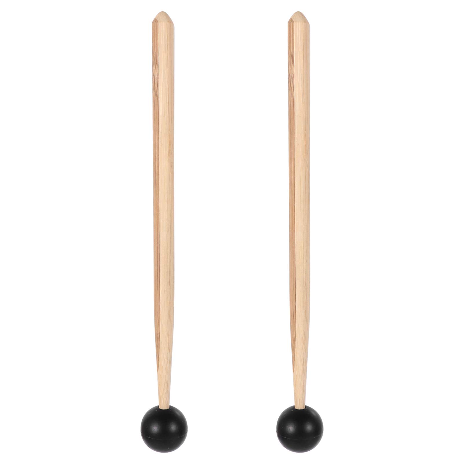 1 Pair Rubber Xylophone Mallet Percussion with Wood Handle Mallets Percussion Sticks Rubber Mallets Sticks with Wood Handle