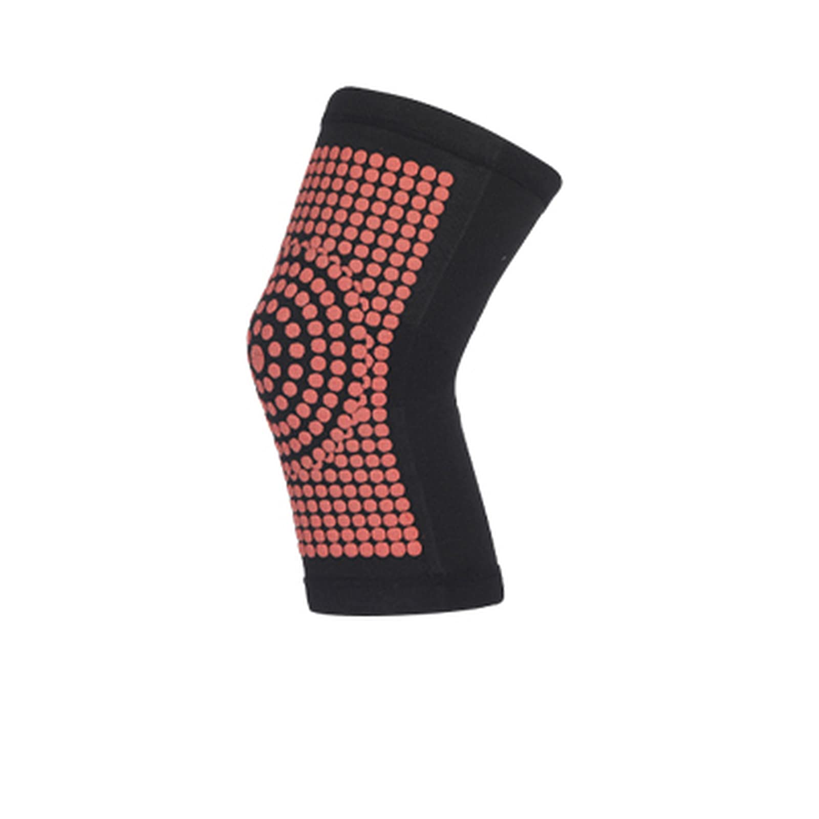 1 Pair Self Heating Support Knee Brace Warm for Arthritis Joint Pain Relief and Injury Recovery Knee Pads (Black,S)