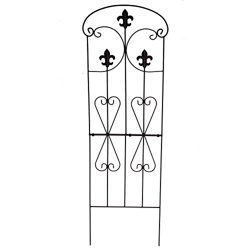 1. GO Metal Garden Trellis Panel Arch for Climbing Plants, 16" Wide x 60" High, OG-0033KD