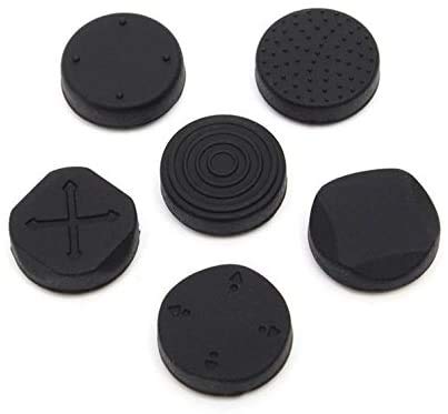 1 Set Analog Silicone Thumb Stick Grip Joystick Caps Cover Thumbsticks for PSV 1000 2000 PS Vita Black Color