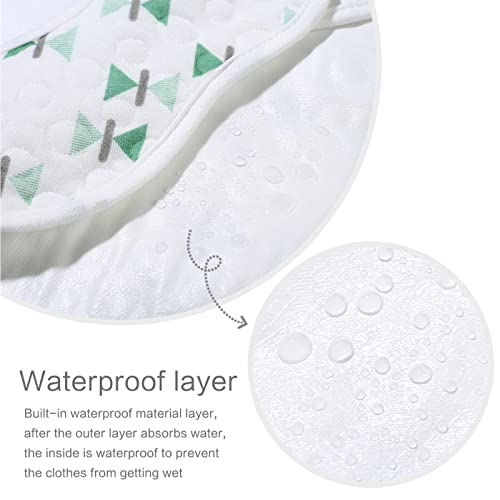 10-Pack 360 Rotate Baby Bibs for Eating and Drooling, Soft and Waterproof Bibs for Boys Girls