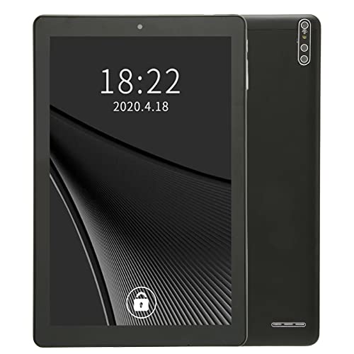 10 Inch Tablet, WIFI 5G Tablet 8MP Camera 3 SIM Card Slots Dual Dual Standby 3GB RAM 64GB ROM for Travel (US Plug)