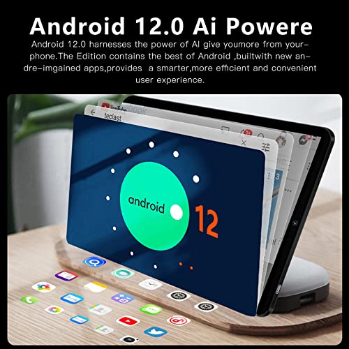 10.1-inch Tablet Computer 10 Core Android Ultra-Thin High-Definition Screen Learning Game Video Office 3800mah Battery Tablet Supports Double Sim Communication Function (Black)