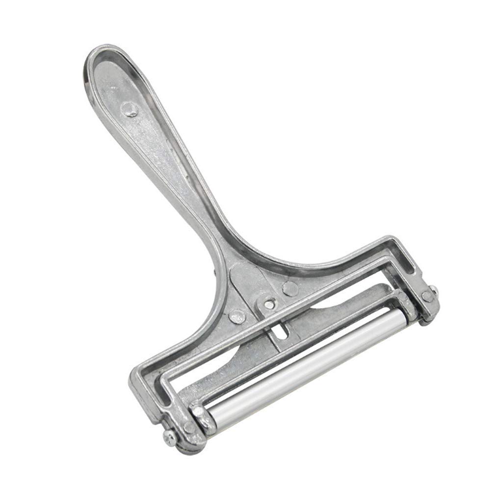 1 Pcs Silver Stainless Steel Wire Cheese Slicer Heavy Duty Adjustable Thickness Cheese Cutter Cheese Knife Kitchen Cooking Tool