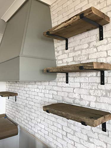 2 Pack - Lip Shelf Bracket, Iron Shelf Brackets, Metal Shelf Bracket, Industrial Shelf Bracket, Modern Shelf Bracket, Shelving