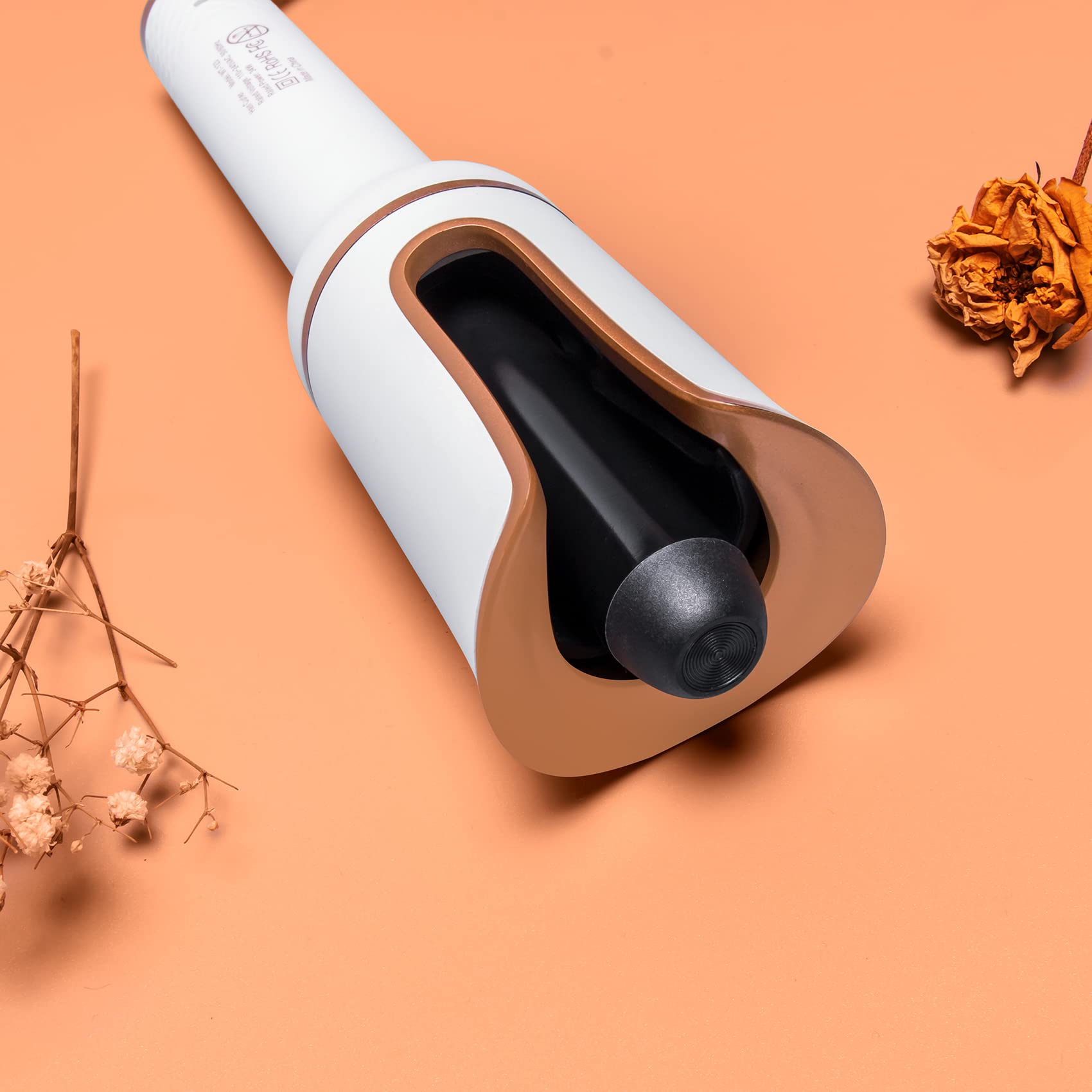 1" Large Rotating Barrel 4 Temperatures up to 428℉ & 3 Timers Professional Auto Hair Curler, Fast Heating PTC Ceramic Automatic Curling Iron Wand, Auto Shut-Off Spin Iron for Hair Styling