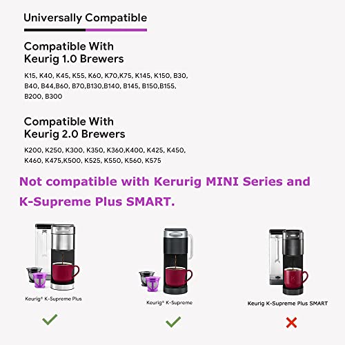 12pcs Reusable K Cups for Keurig Supreme and K Supreme Plus,12 Refillable Kcups Coffee Filters for Keurig K Supreme