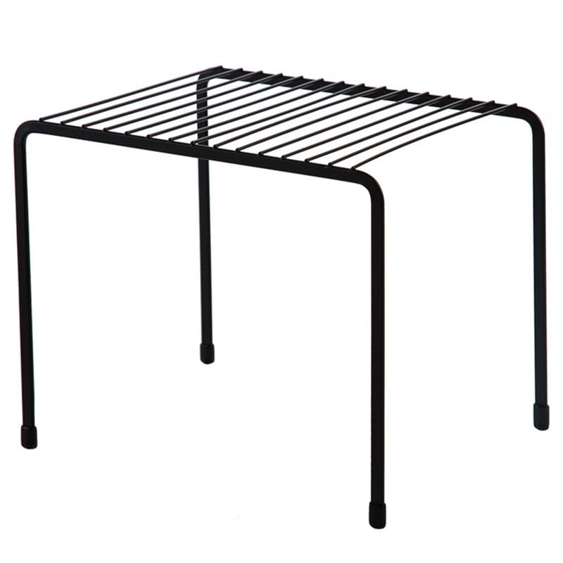 1 Tier Under Sink Organizers and Storage, Kitchen Bathroom Cabinet Organizer with Hooks,Cabinet Basket Storage Shelf,White