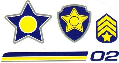 3 Inch Chase Badge Decal Paw Patrol Pup Wall Decal Sticker Pups Puppy Puppies Dog Dogs Removable Peel Self Stick Adhesive Vinyl Sticker Art Kids Room Home Decor Children 3 x 4 inches