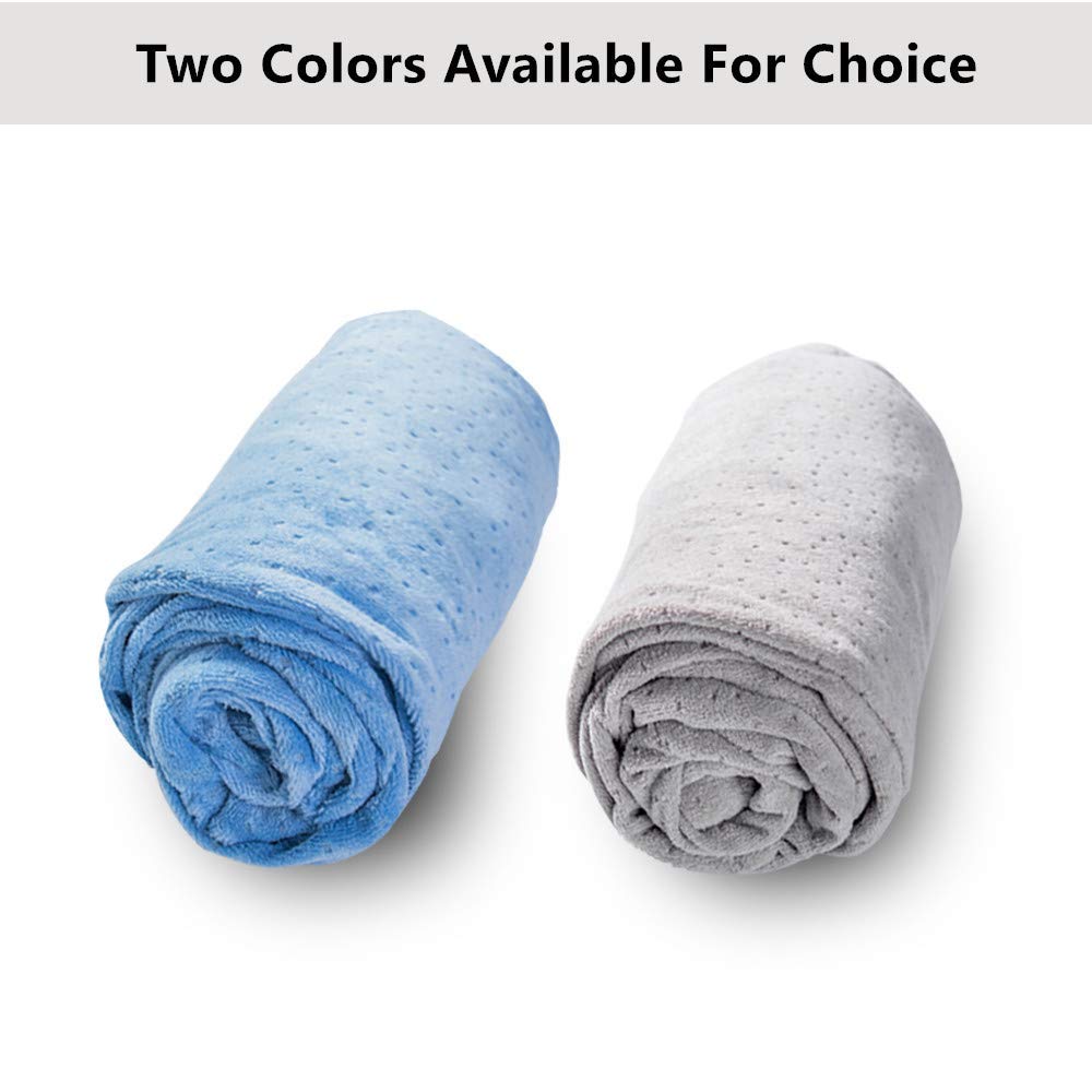 1 MIDDLE ONE U Shaped Pregnancy Pillowcase, Breathable Velour Replacement Pillow Cover Case with Zipper for Maternity Pillow, Fit 55βx31β Full Body Pillow (Grey)
