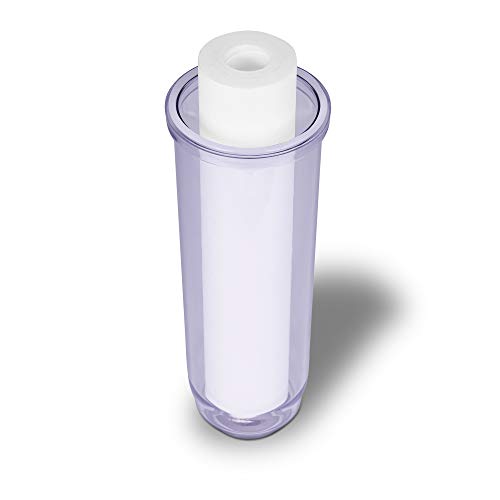 10 Inches Clear Standard Transparent Whole House Water Filter System with Presser Relief Button, 3/4†Inlet/Outlet Brass Port & 5 Micron Sediment Cartridge, Meets NSF Standards & Regulations