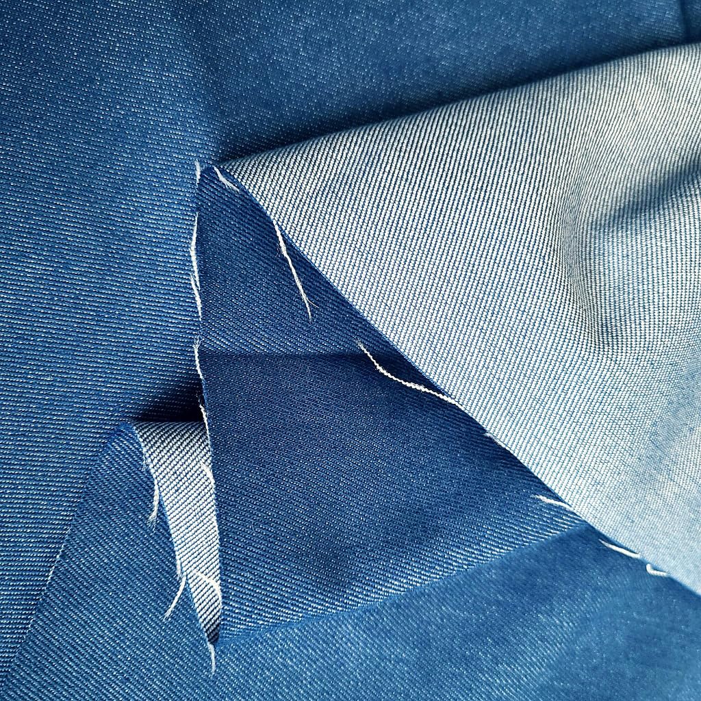 1-Yard 8 oz Indigo Blue Denim Fabric for Sewing, Crafting |Stretch Denim Fabric |Denim Fabric by The Yard |Jean Material|Denim Material|Blue Jean Fabric 1 Yard precut (60''x36'')