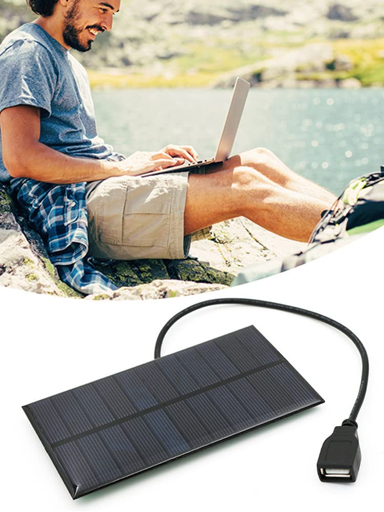 1.65W Solar Charger, 5.5V 300mA USB Portable Solar Panel, Waterproof Solar Phone Charger for Outdoor Survival Camping, Solar Bank for Smart Phone, 1pcs/3pcs