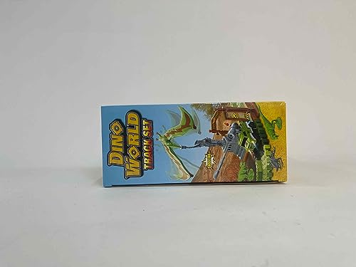 174 PCS Flexible Dinosaur Train Tracks and Race Cars Playset with 8 Dinosaurs Figures, Electric Vehicles, Lights - Create Road Racing World for Toddlers and Kids