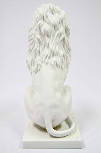 15" Sitting Down Aggressive Lion Statue Figurine Figure Vittoria Collection Made in Italy Indoor Outdoor Garden