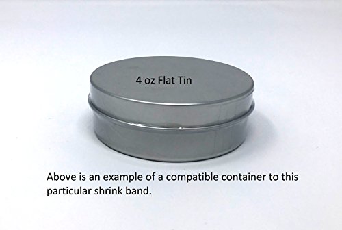 135 x 28 mm Clear Perforated Shrink Band for Glass Jars, Plastic Jars, Metal Tins and More. [Compatible Diameter Range: 3” – 3 1/4”] - Bundle of 125