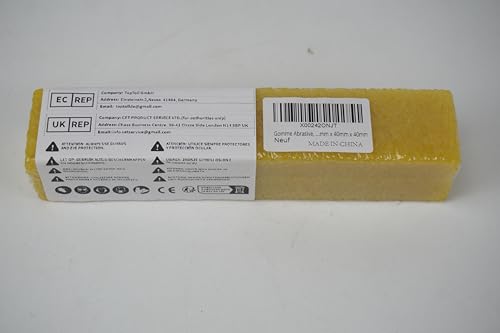 1-1/2" x 1-1/2" x 8" Inch Abrasive Cleaning Eraser Stick for Cleaning Abrasive Sanding Belts & Sanding Discs Sandpaper Rough Tape, Skateboard and Shoes Natural Rubber Build