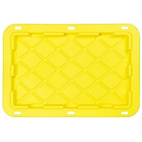1 Pc of 27 Gallon Tote Box Plastic Storage Large Bin Organizer Stackable Container Lid