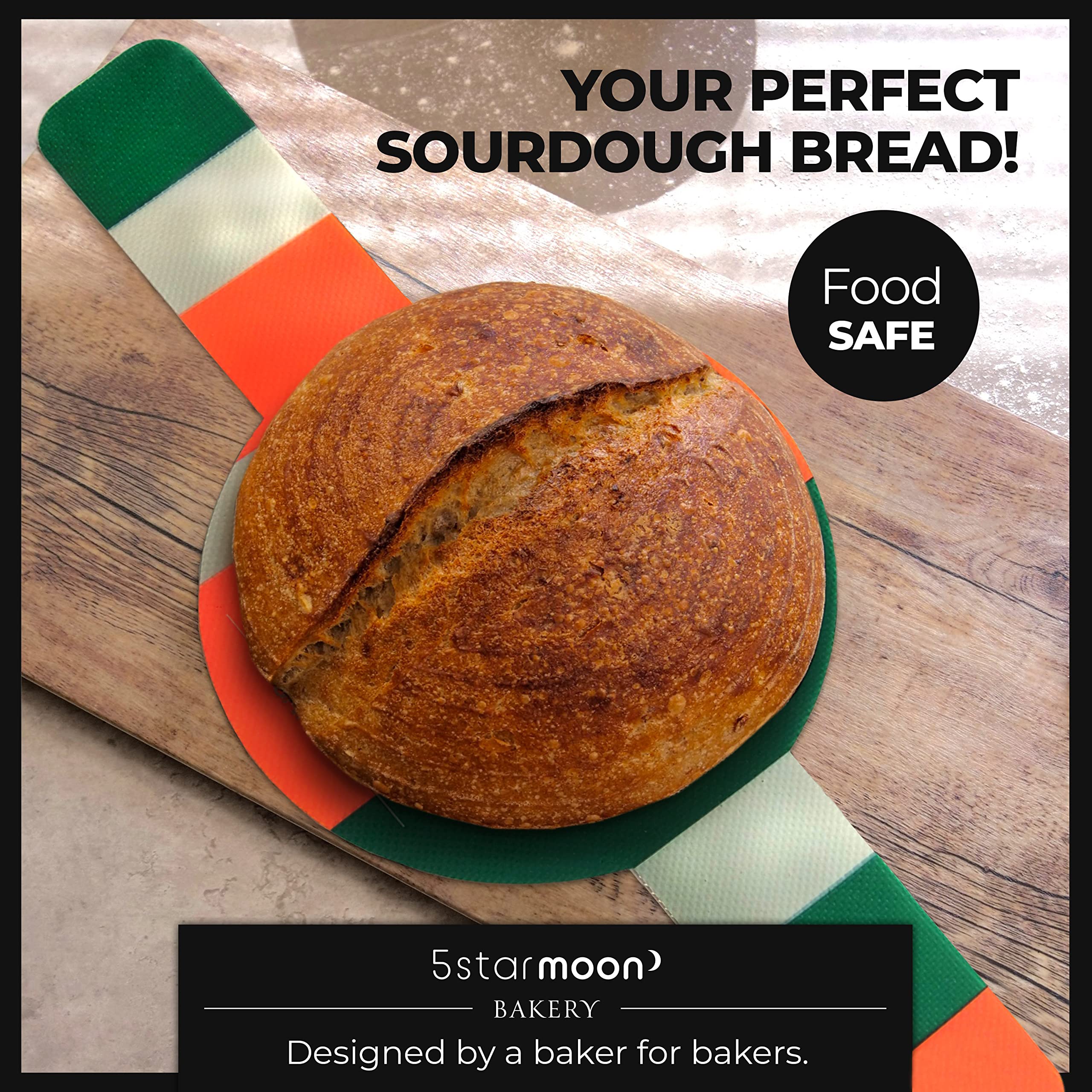 1 Silicone Bread Sling Dutch Oven Liner - Extra Thick Non-Stick Reusable Silicone Sourdough Bread Baking Mat with Long Handles, Sourdough Bread Baking Supplies for Easy Dough Transfer (Multi Color)