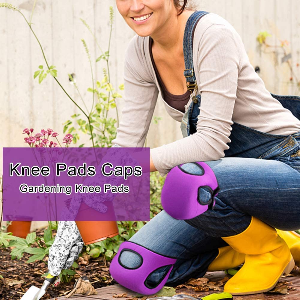 1 Pair Gardening Knee Pad Garden Knee Protectors Anti Slip Protective Cushion Soft Ultra Comfort Garden Kneepad,Neoprene Cap For Gardener Cleaning Work Scrubbing Floor Pruning
