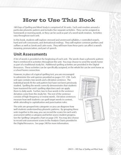 180 Days™: Reading, Vocabulary/Language for 5th Grade Practice Workbook for Classroom and Home, Cool and Fun Practice Created by Teachers (180 Days of Practice)