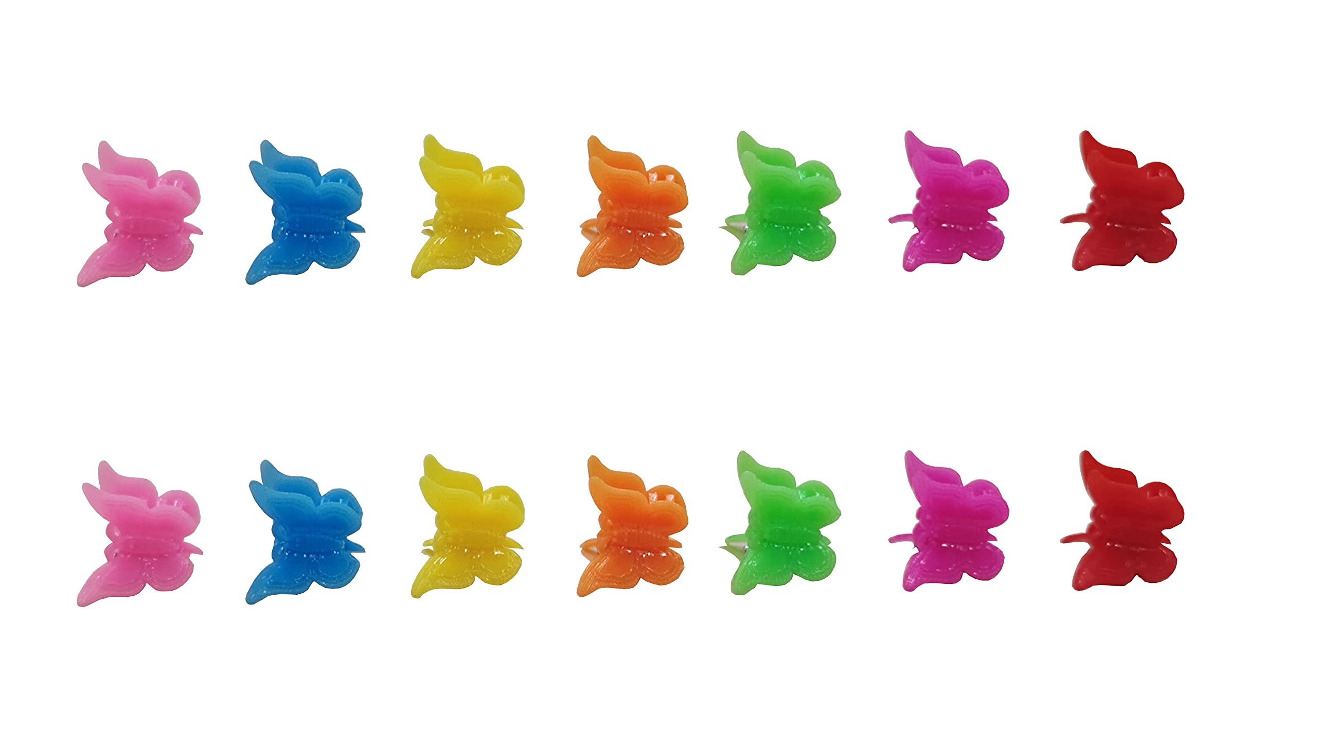 100 PCS Mini Butterfly Hair Clips for Girls and Women,(Colors in Random)