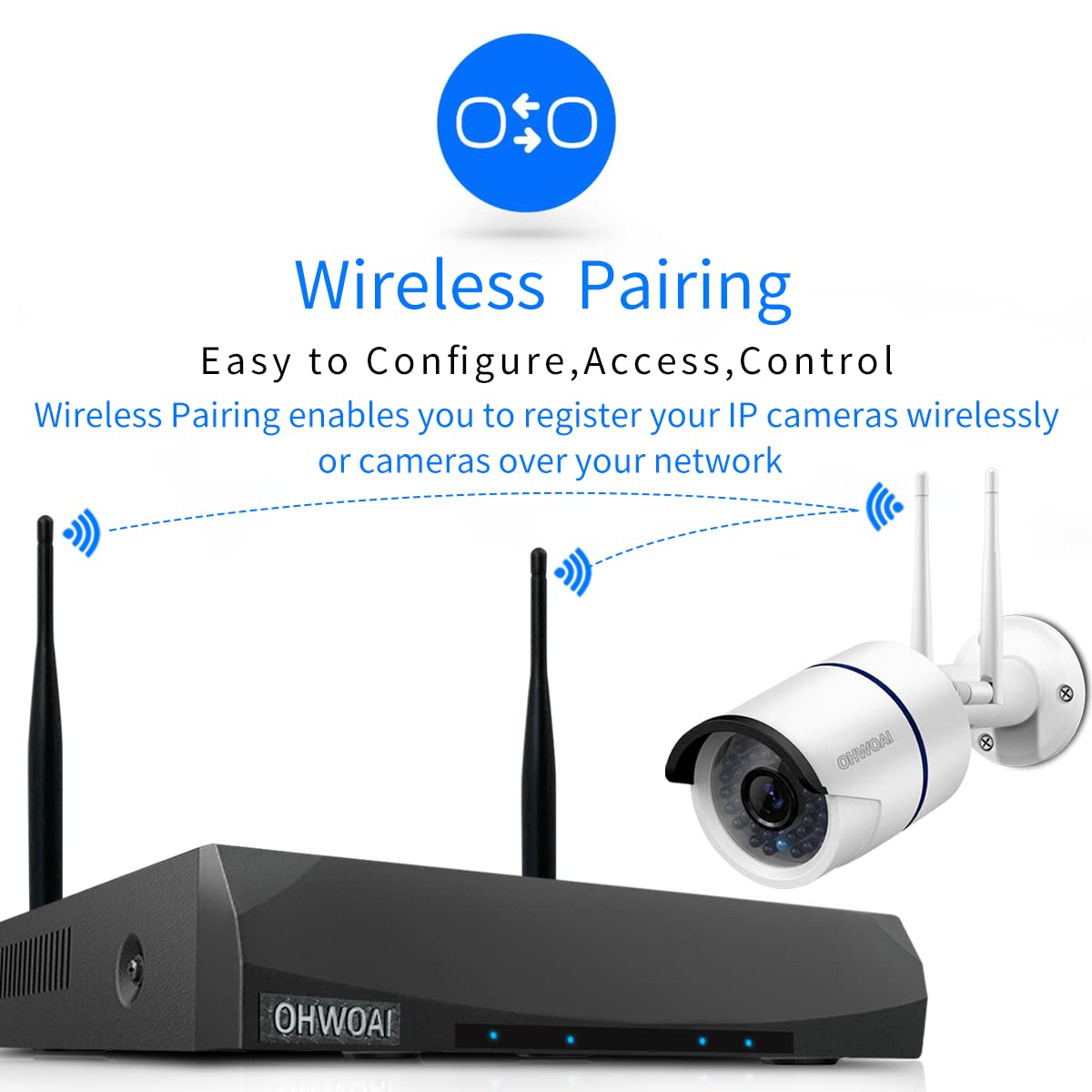 10-Channel NVR Recorder for Home Security Camera System, 3K 5.0MP 1536P Network Video Recorder, NVR Recorders with Built in WiFi Recorder, Wireless NVR Surveillance, NO Hard Drive