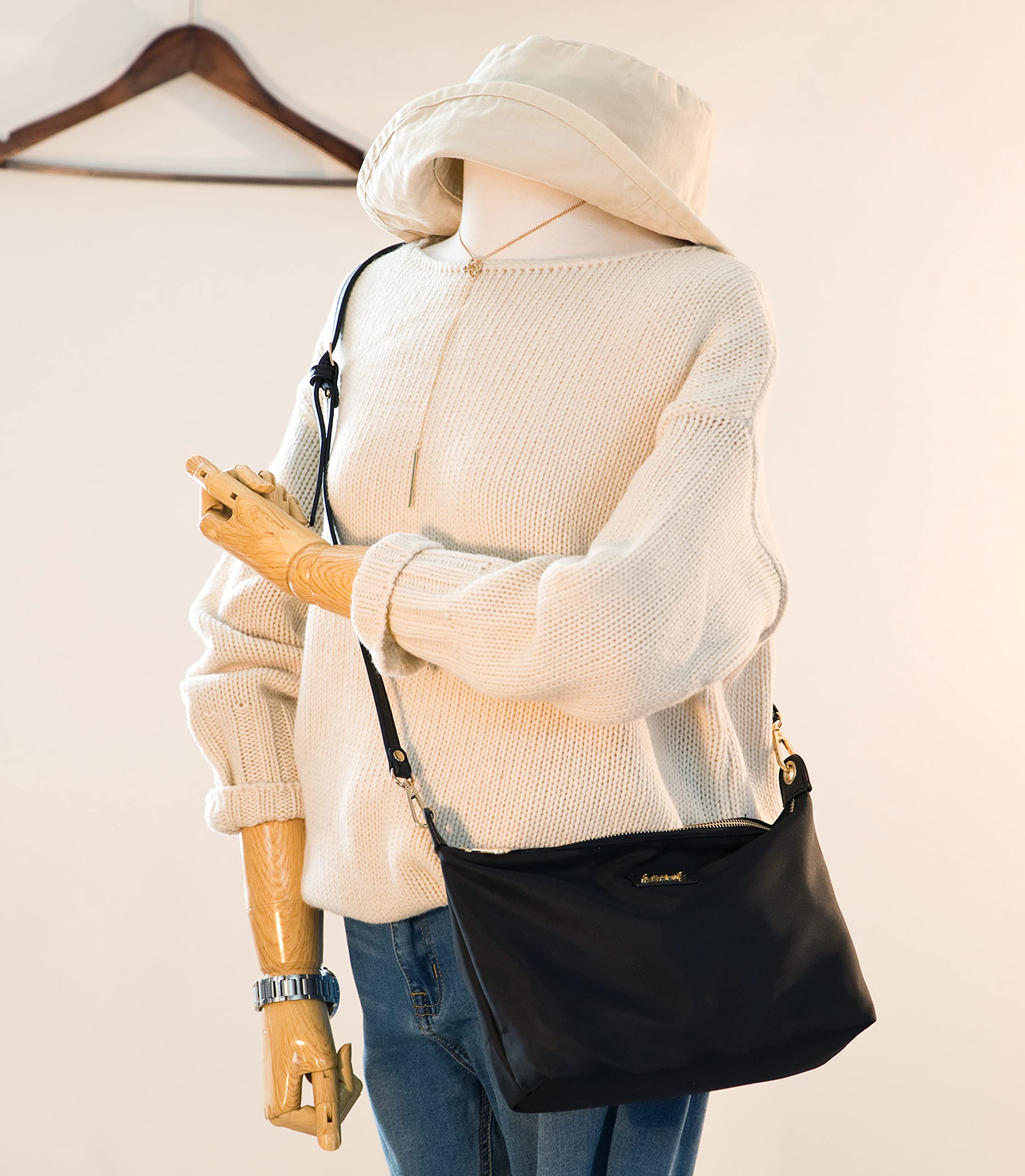 1072 Nylon Crossbody Bags, Light Weight Cute Hobo Mini Shoulder Handbags