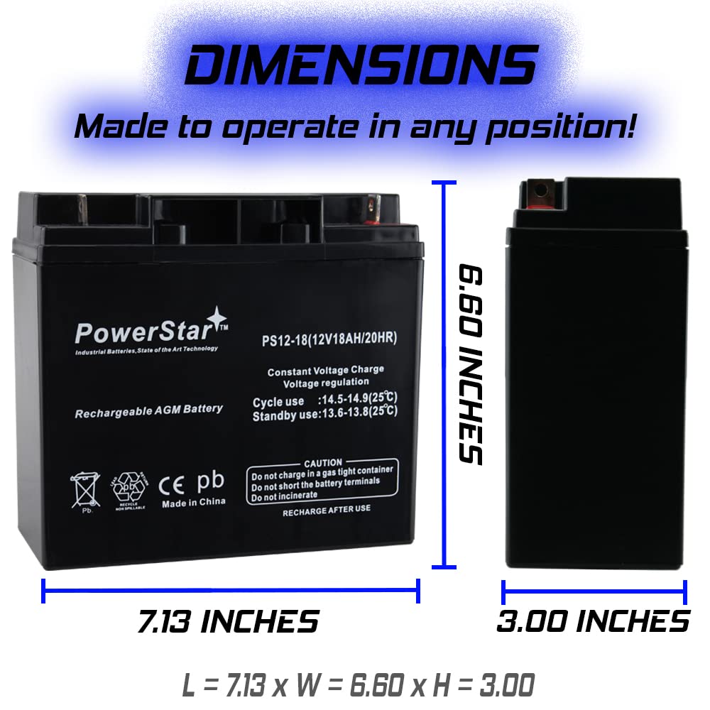 12V 18AH Replacement Battery for Jump n Carry JNC660 JNCAIR JNC 660 JNC4000