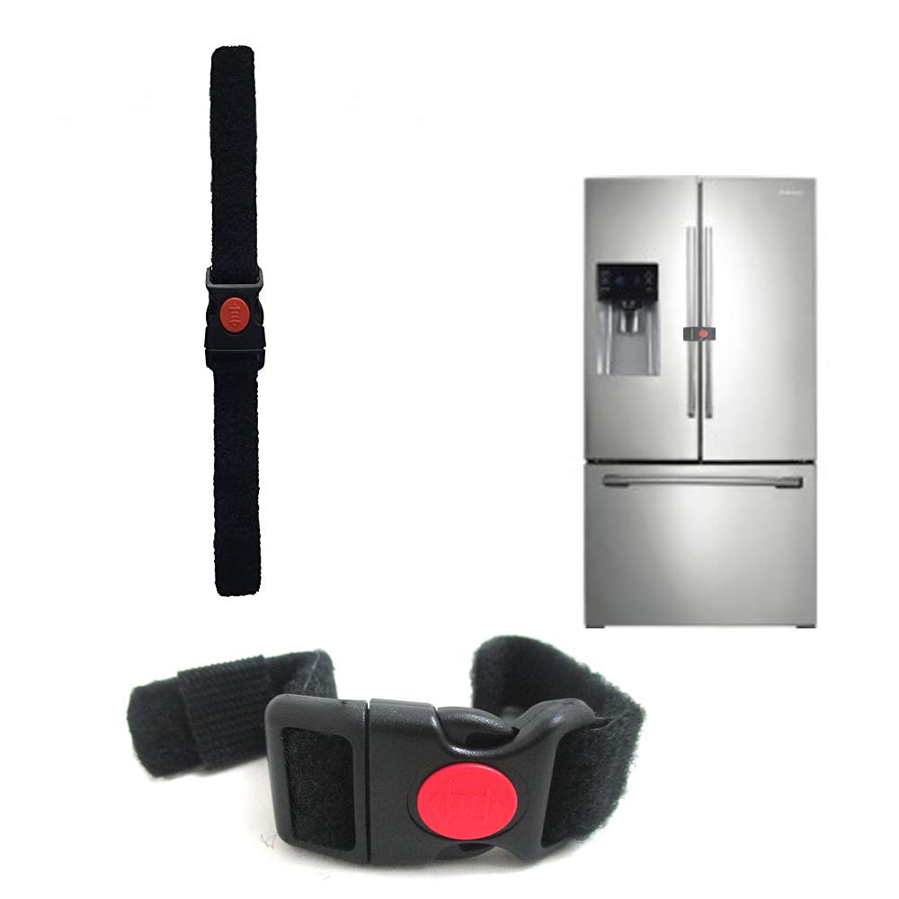 1 Safety Locking Strap Latch Appliance Refrigerator Cabinet Child Baby Proofing