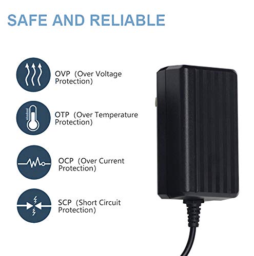 12V 2A Switching AC/DC Power Supply Adapter Wall Charger US Plug (2.1mm X 5.5mm,12 Volt - 2amp)