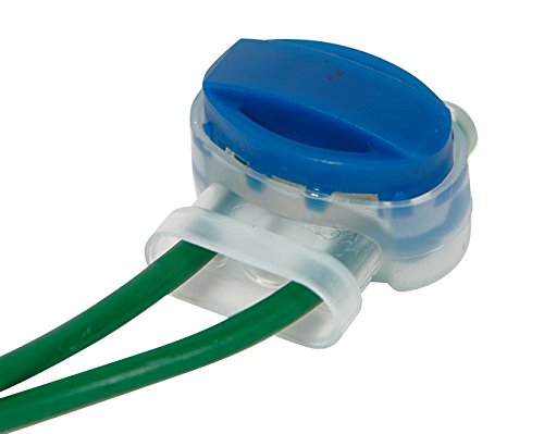 3 Wire Connectors, ConnectOzo Electrical IDC 314-BOX - Box Self-Stripping Pigtail Connectors, Moisture Resistant & Flame Retardant, 600V Nylon Insulated Connectors for 22-14 AWG Cables (25)