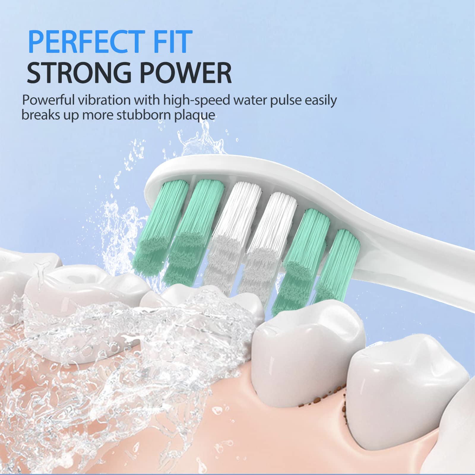 10 Pack Replacement Toothbrush Heads for Philips Sonicare Replacement Heads, for Phillips Sonicare Replacement Brush Head, Electric Toothbrush Heads for Sonic Care Brush,White