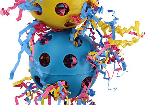 1088 Stuff Balls Bonka Bird Toys Shredding Colorful Parrot African Grey Amazon Quaker Budgie Finch