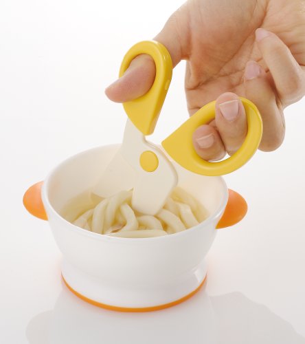 1 X Japan Richell Baby Food Sicssors Tool with Case