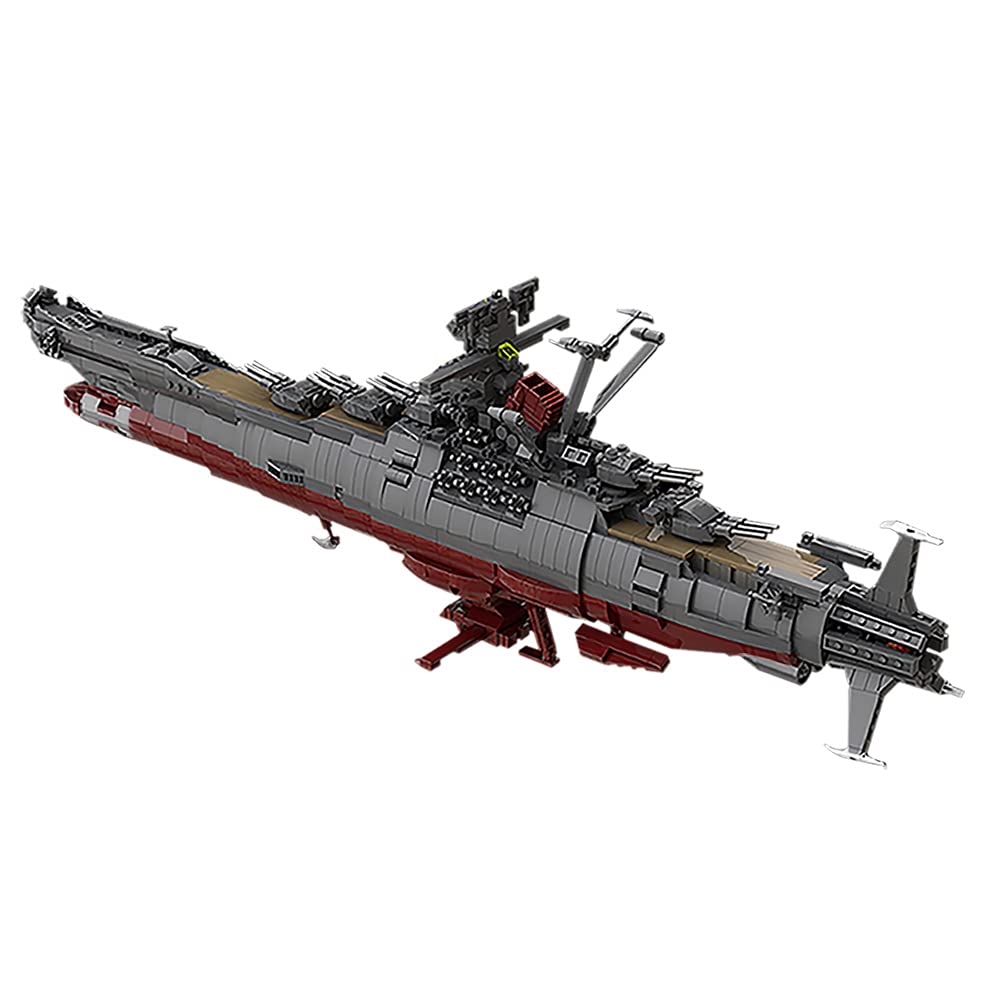 1,782 Pieces Space Battleship Yaamato Building Blocks Set, Historical Military Model Warship Building Toy, War II Battleship Models Construction Set for Adults, New 2023